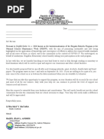 Request Letter To LGU | PDF