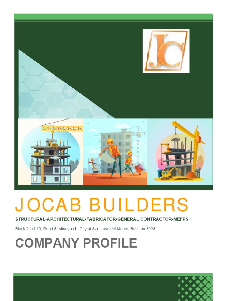 Company Profile - Jocab Builders | PDF | Economic Sectors