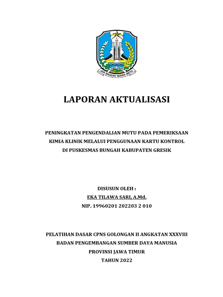 Laporan Aktualisasi | PDF | Pengelolaan Keuangan & Uang | Sains & Matematika
