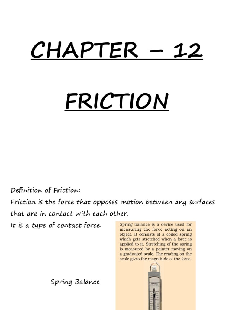 Understanding Friction | PDF | Friction | Liquids