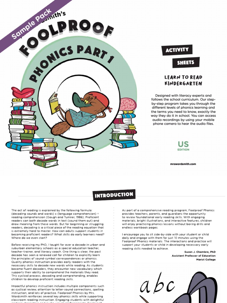 Foolproof Phonics Part 1 US - Sample Pack | PDF