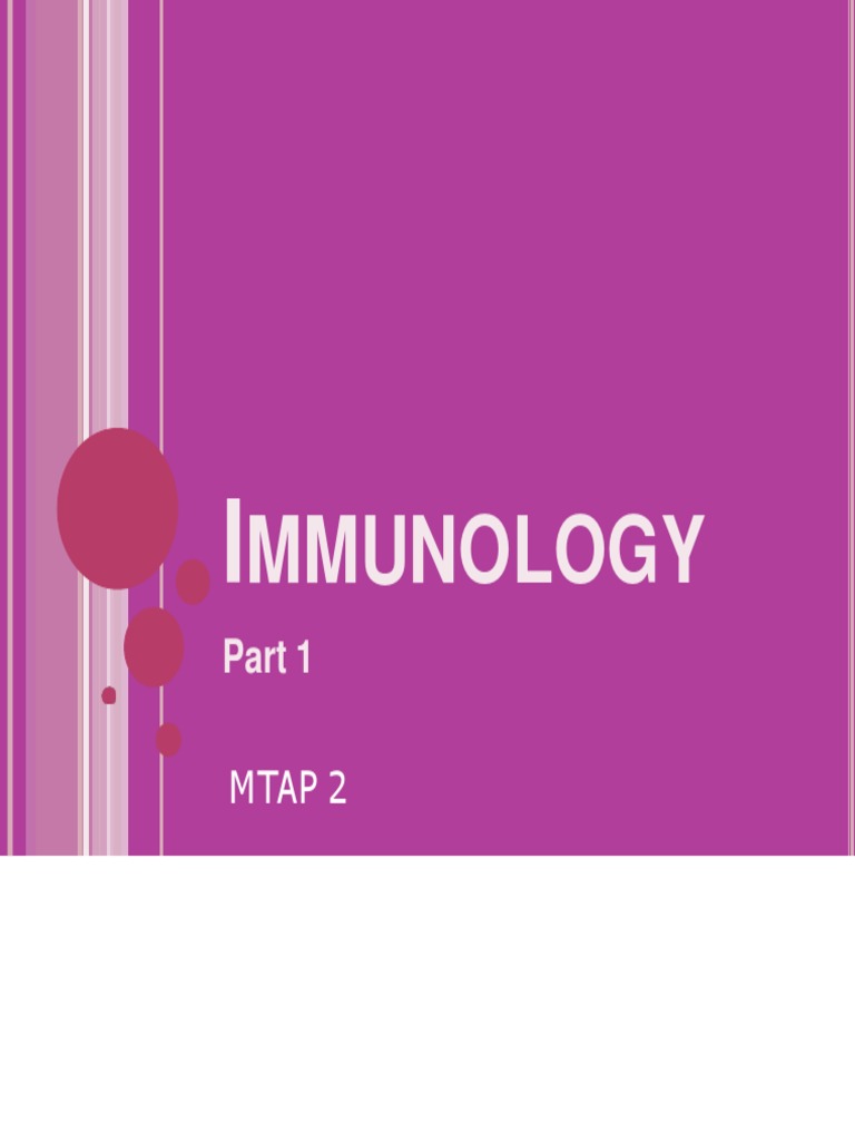 Immunology and Serology Part 1 | PDF | Antibody | Major Histocompatibility Complex