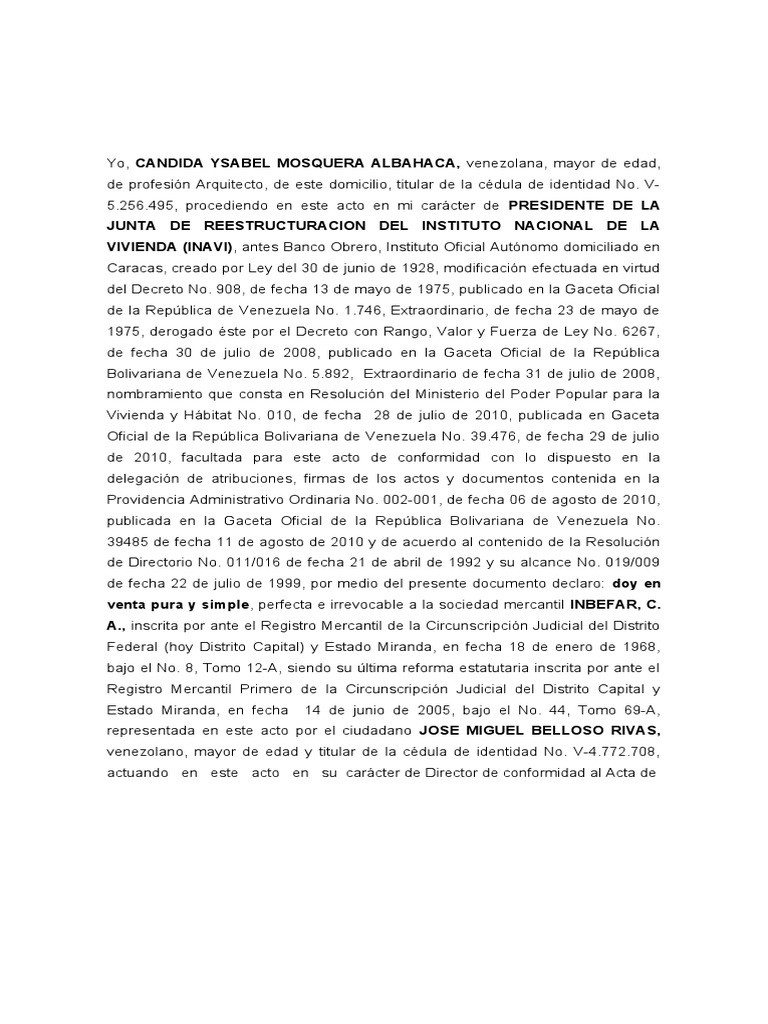 INAVI | PDF | Venezuela | Condominio