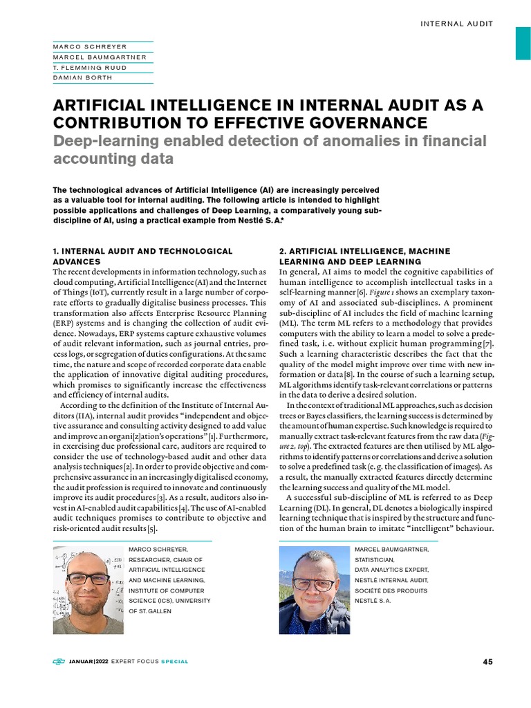 2022 1 Artificial Intelligence in Internal Audit As A Contribution To Effective Governance | PDF ...