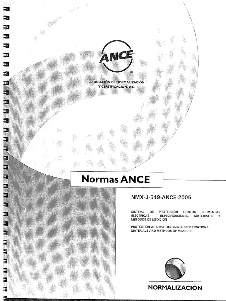 NMX J 549 ANCE 2005 - Pararrayos | PDF