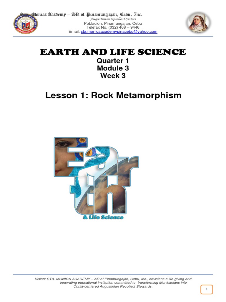Earth and Life Science: Lesson 1: Rock Metamorphism | PDF | Rock ...