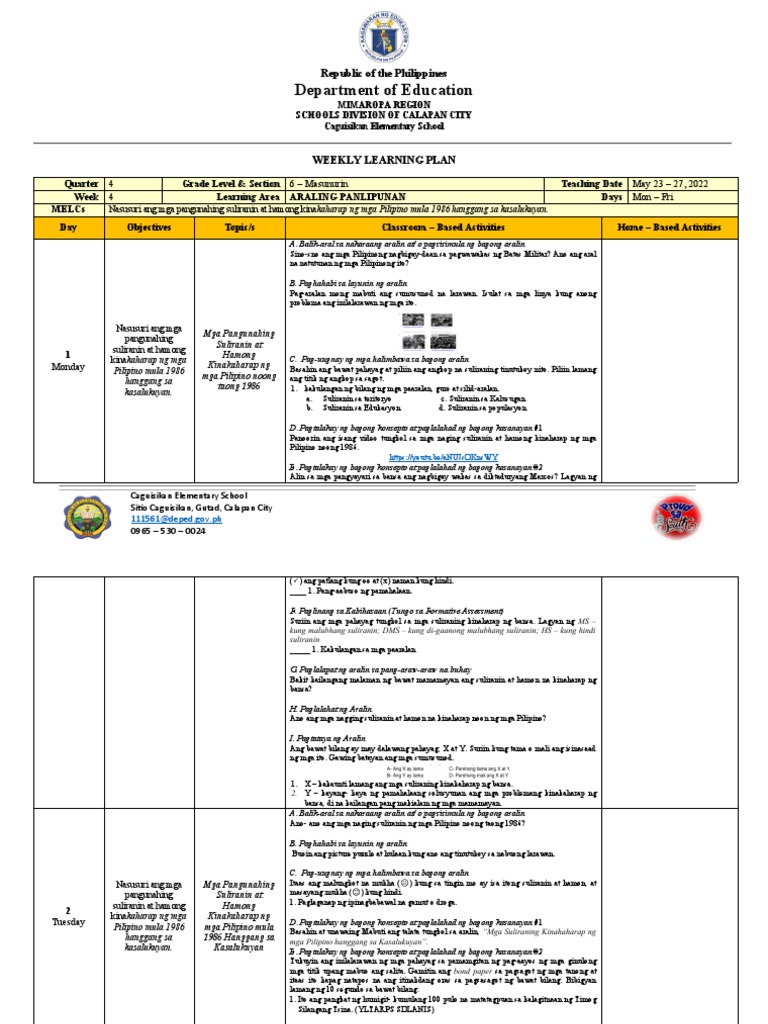 WLP Quarter 4 Week 4 | PDF