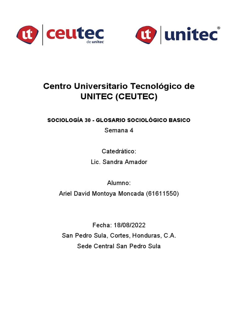 Glosario Sociologia Ceutec | PDF | Capitalismo | Democracia