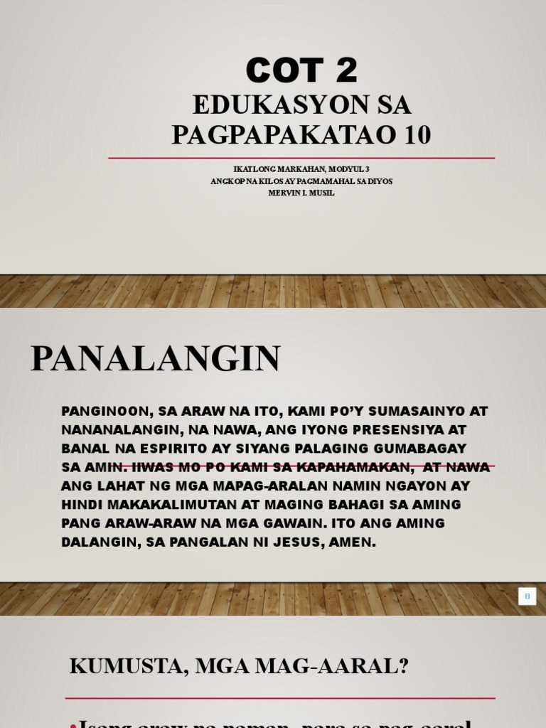 Cot 2-Esp 10, Mervin Musil | PDF