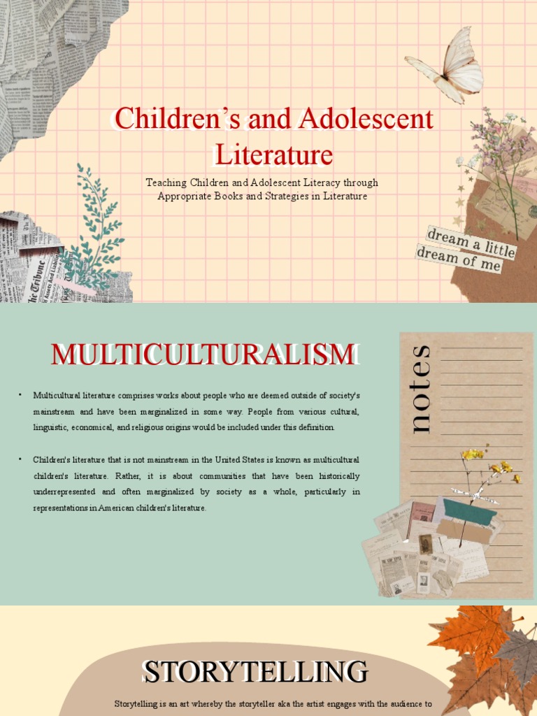 Teaching Children and Adolescent Literacy Through Appropriate Books and ...