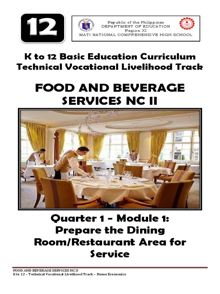 Dining Room Preparation for Service | PDF | Tableware | Spoon