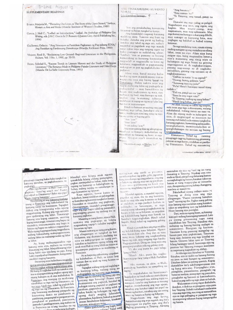 Ang Pinakahuling Kuwento Ni Huli | PDF