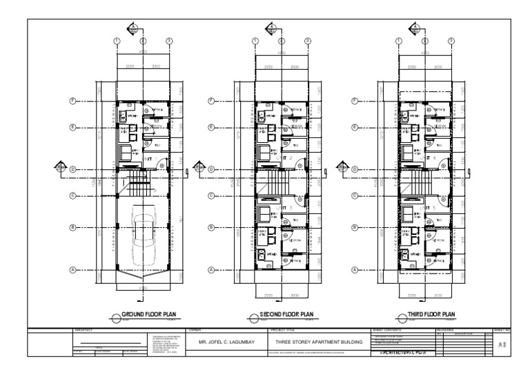 Ground Floor Plan Second Floor Plan Third Floor Plan: SEC SEC SEC | PDF ...