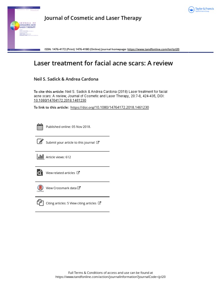 Laser Treatment For Facial Acne Scars: A Review: Journal of Cosmetic and Laser Therapy ...