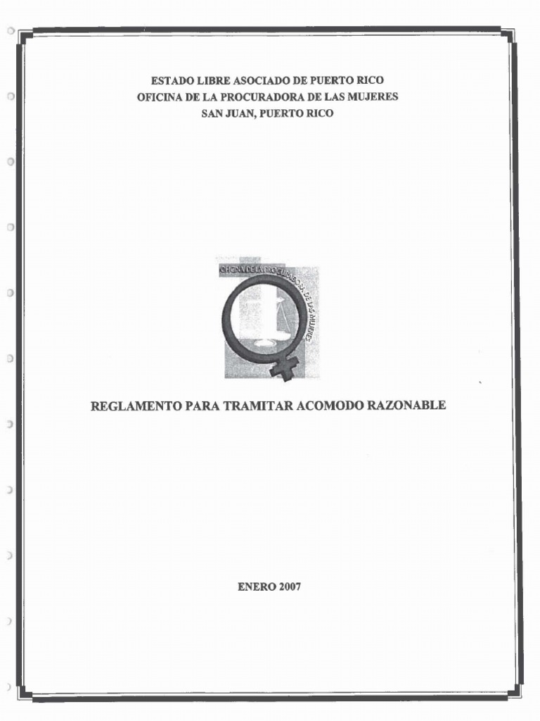 Reglamento Acomodo Razonable OPM | PDF | Gestión de recursos humanos