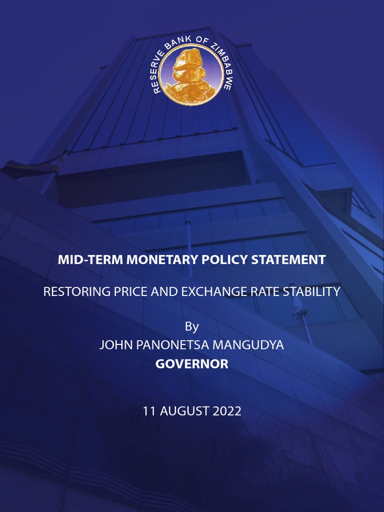 Monetary Policy Statement August 2022 | PDF | Inflation | Monetary Policy