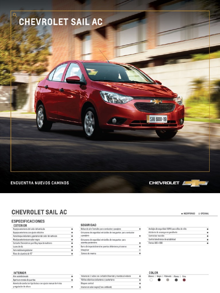 Ficha Tecnica Sail | PDF