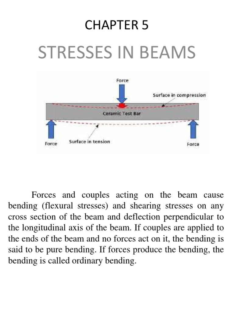 Flexural and Shearing Stresses in Beams | PDF | Bending | Beam (Structure)