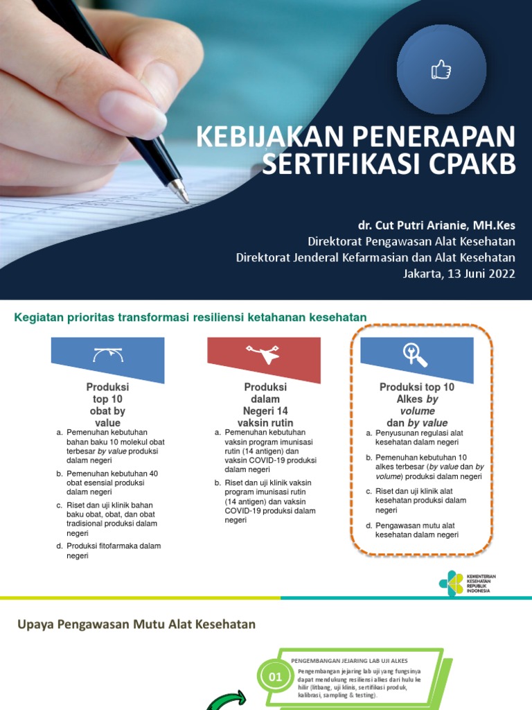 Update - Kebijakan Penerapan CPAKB - 1 | PDF