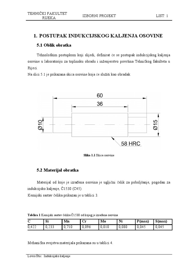 Tehnoloski Postupak | PDF