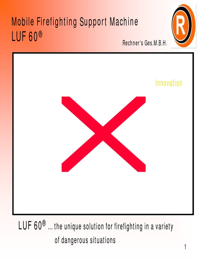 Mobile Firefighting Support Machine: Innovation | PDF | Firefighting ...