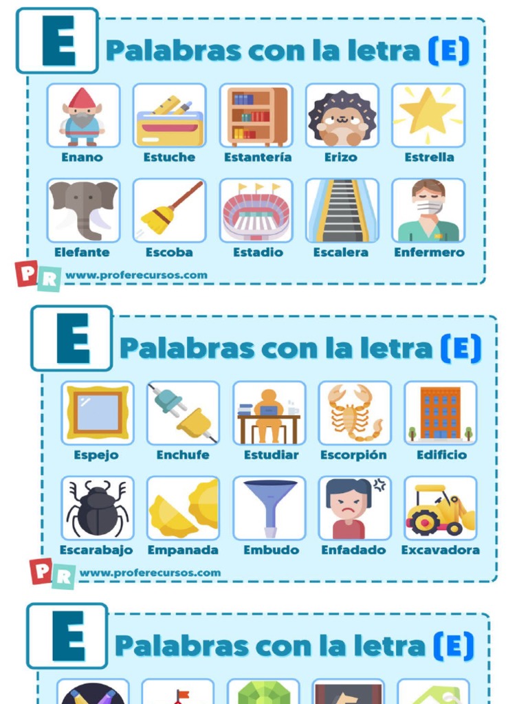 Palabras Con E | PDF