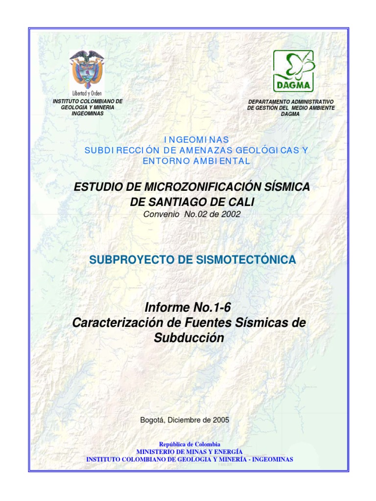 Microzonificacion Sismica Cali | PDF | Temblores | Placas tectónicas
