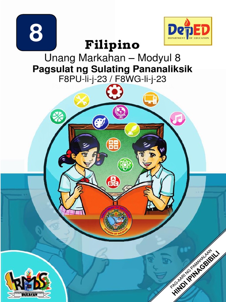 Filipino 8 Q1-M8 (Pagtatala at Pagbabalangkas Sa Pananaliksik) | PDF