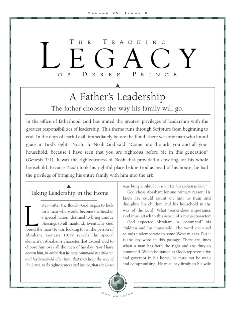 A Fathers Leadership | PDF