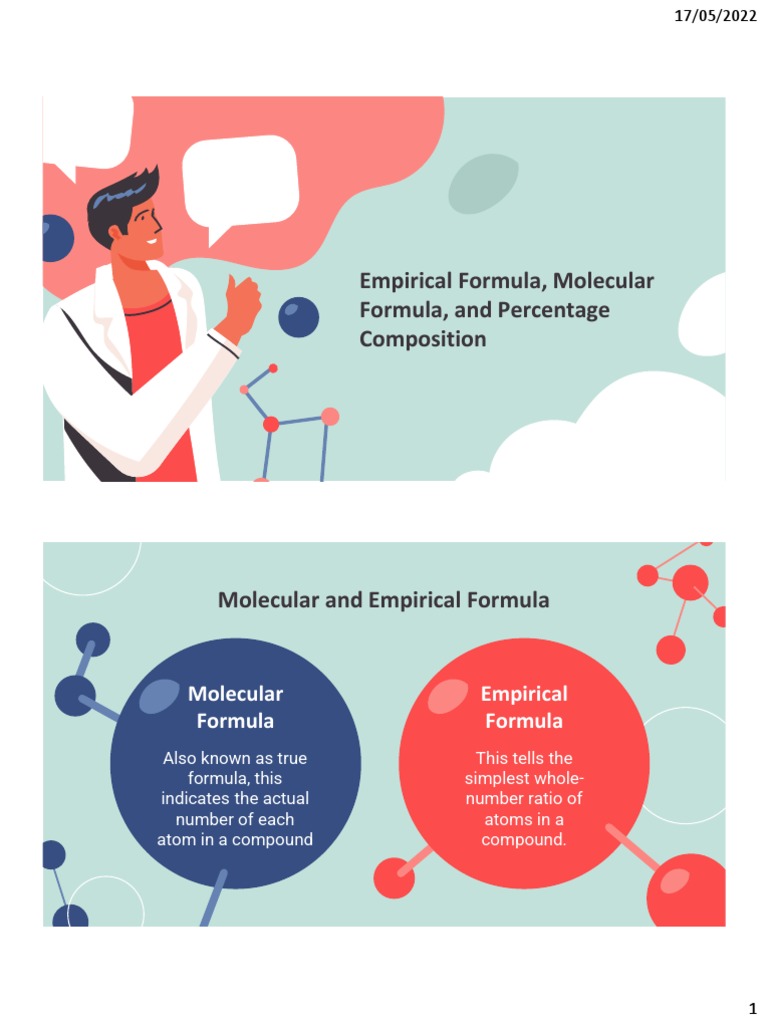 Empirical Formula, Molecular Formula, and Percentage Composition | PDF ...