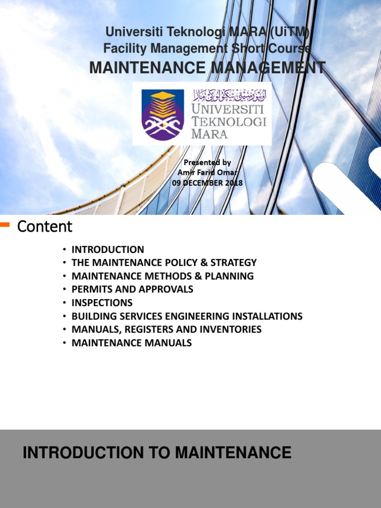 Maintenance Management Strategies | PDF | Reliability Engineering ...