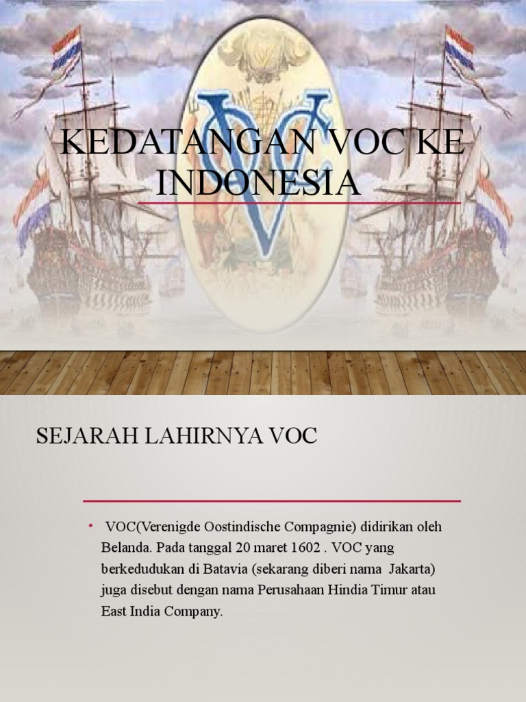 Sejarah KEDATANGAN VOC KE INDONESIA | PDF