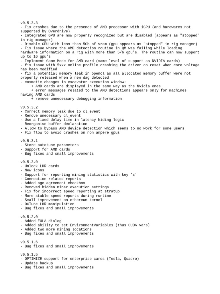 Changelog | PDF | Graphics Processing Unit | Computer Architecture