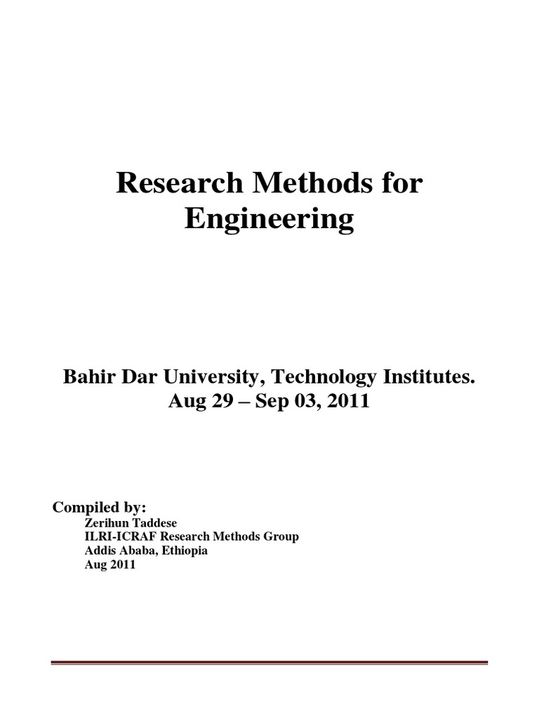 Research Methods For Engineering | PDF | Standard Error | P Value