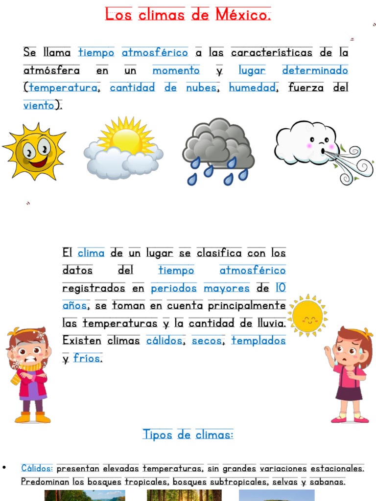 GEOGRAFIA_LOS CLIMAS DE MEXICO | PDF