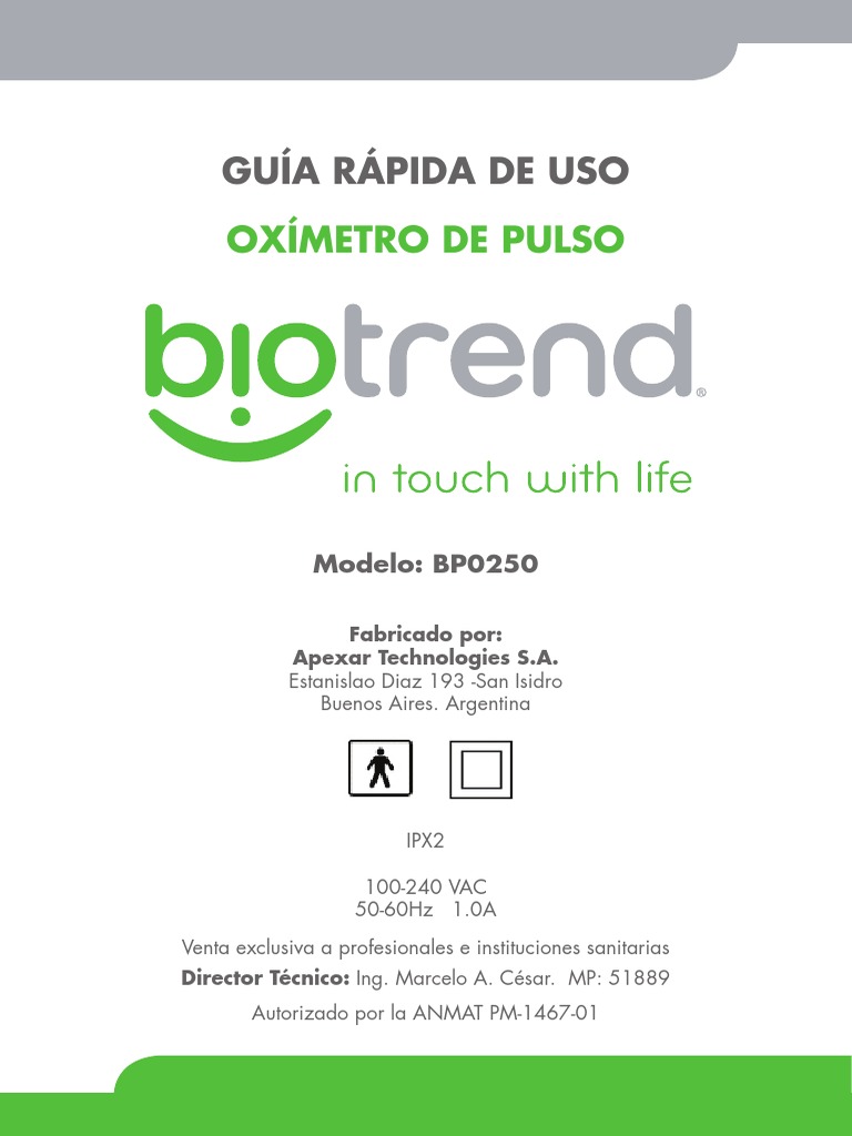 Biotrend BPO250 Guia Rapida | PDF