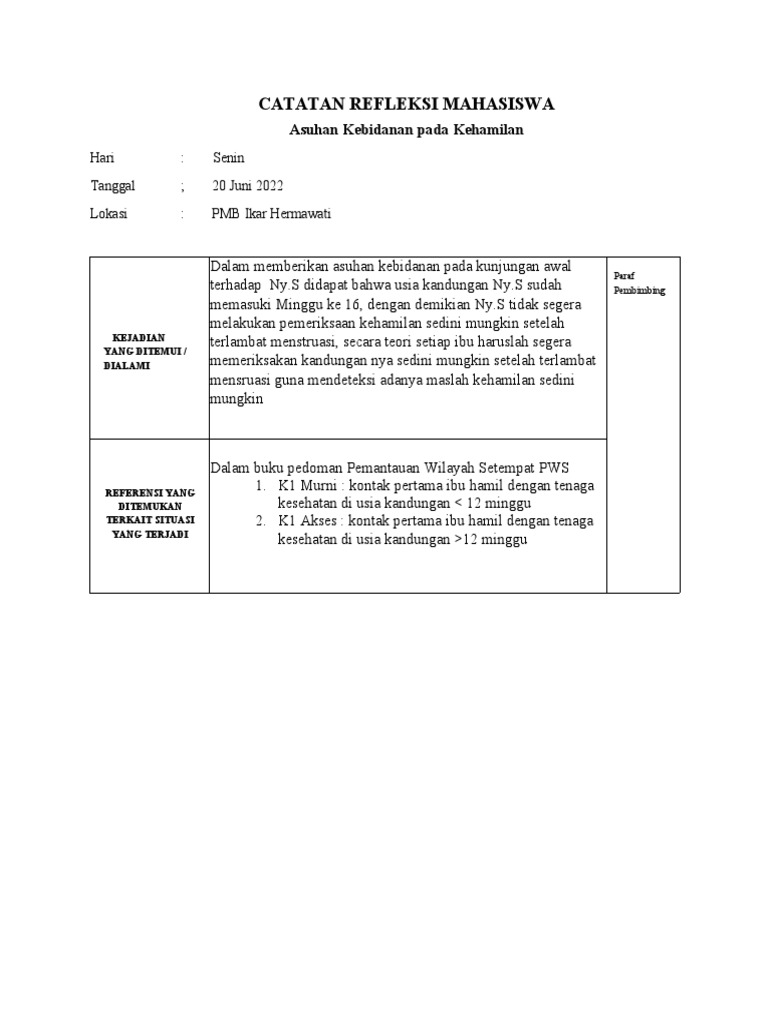 Refleksi Kasus Stase 3 | PDF