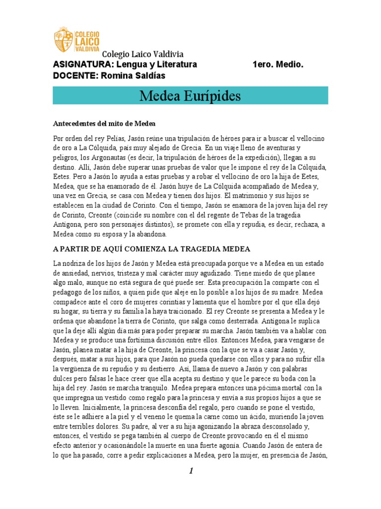 MEDEA | PDF | Jason