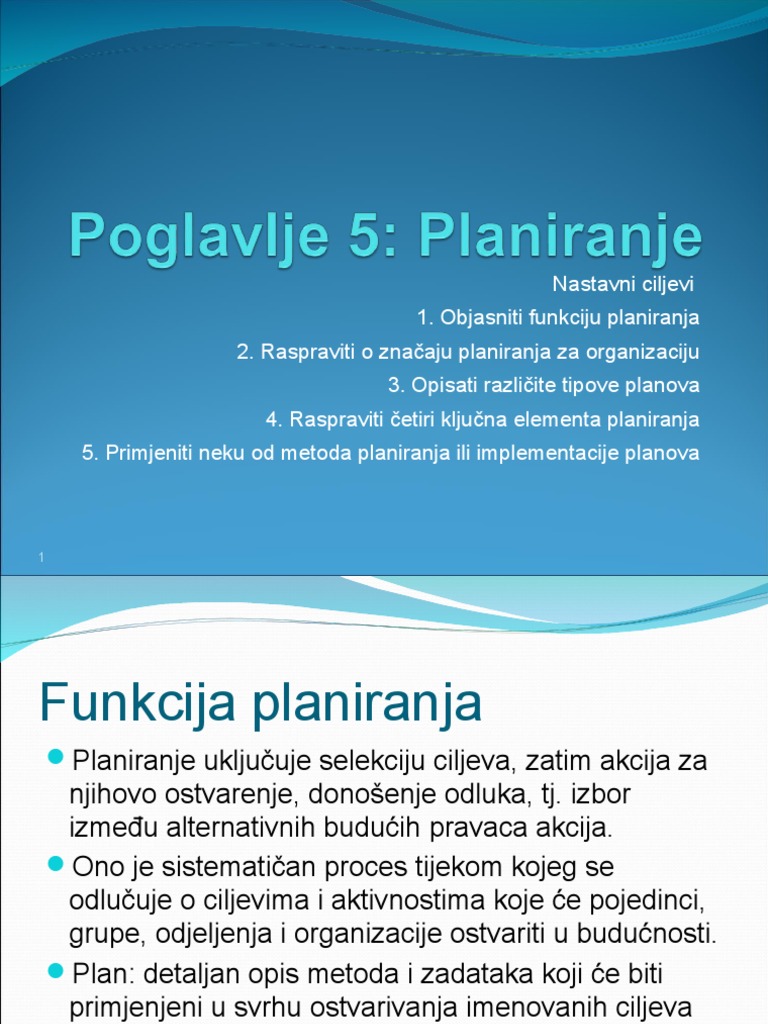 Planiranje | PDF