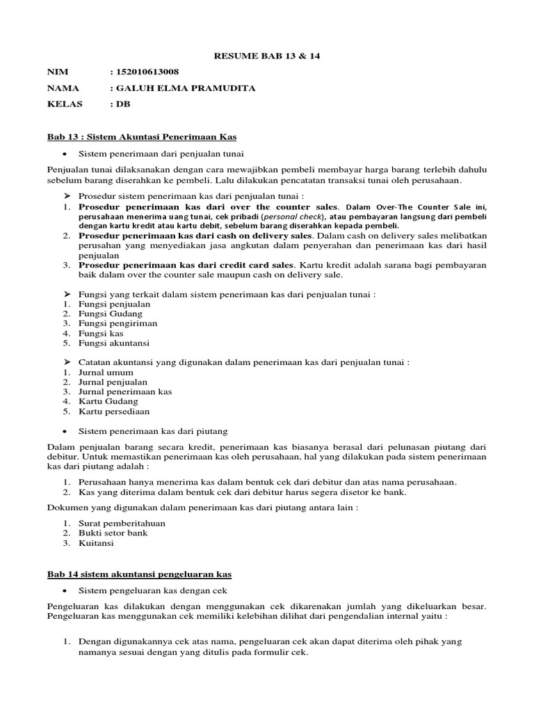 Sistem Akuntansi Kas | PDF | Bisnis | Pengelolaan Keuangan & Uang