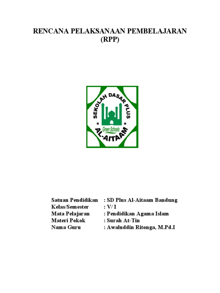 RPP PDF at Tin | PDF