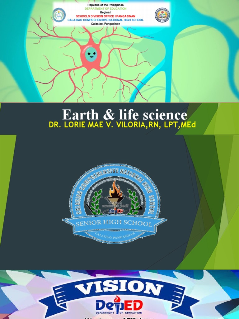Earth & Life Science: Dr. Lorie Mae V. Viloria, RN, LPT, Med | PDF