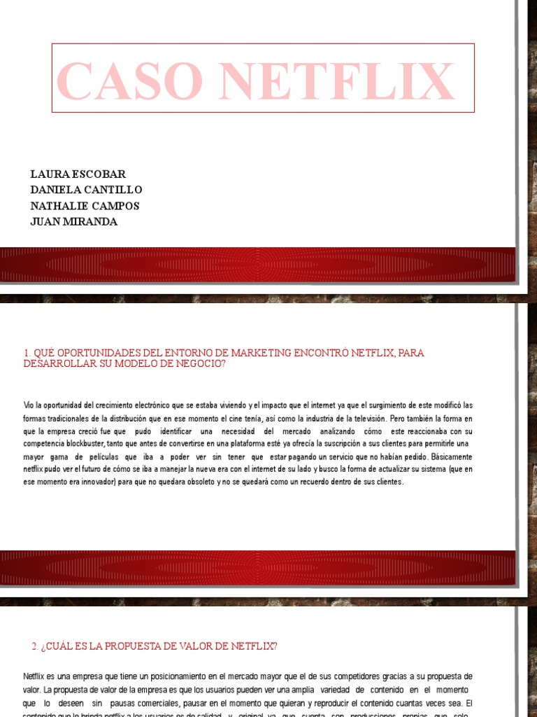 Propuesta de Valor y Estrategia de Netflix | PDF | Netflix | Marketing