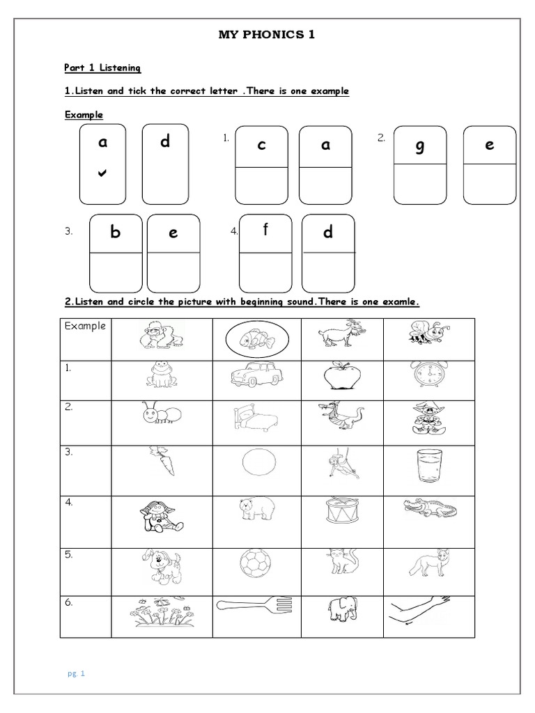Review My Phonics 1 | PDF