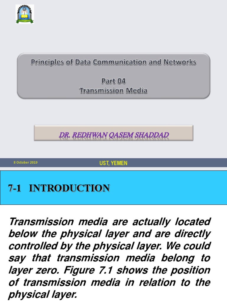 PDCN - Part04 Transmission Media | PDF | Transmission Medium | Coaxial ...