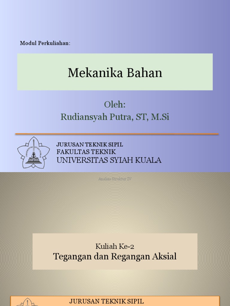 Mekanika Bahan | PDF | Sains & Matematika