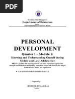 Personal Development Grade 12 | PDF | Self | Disciplines