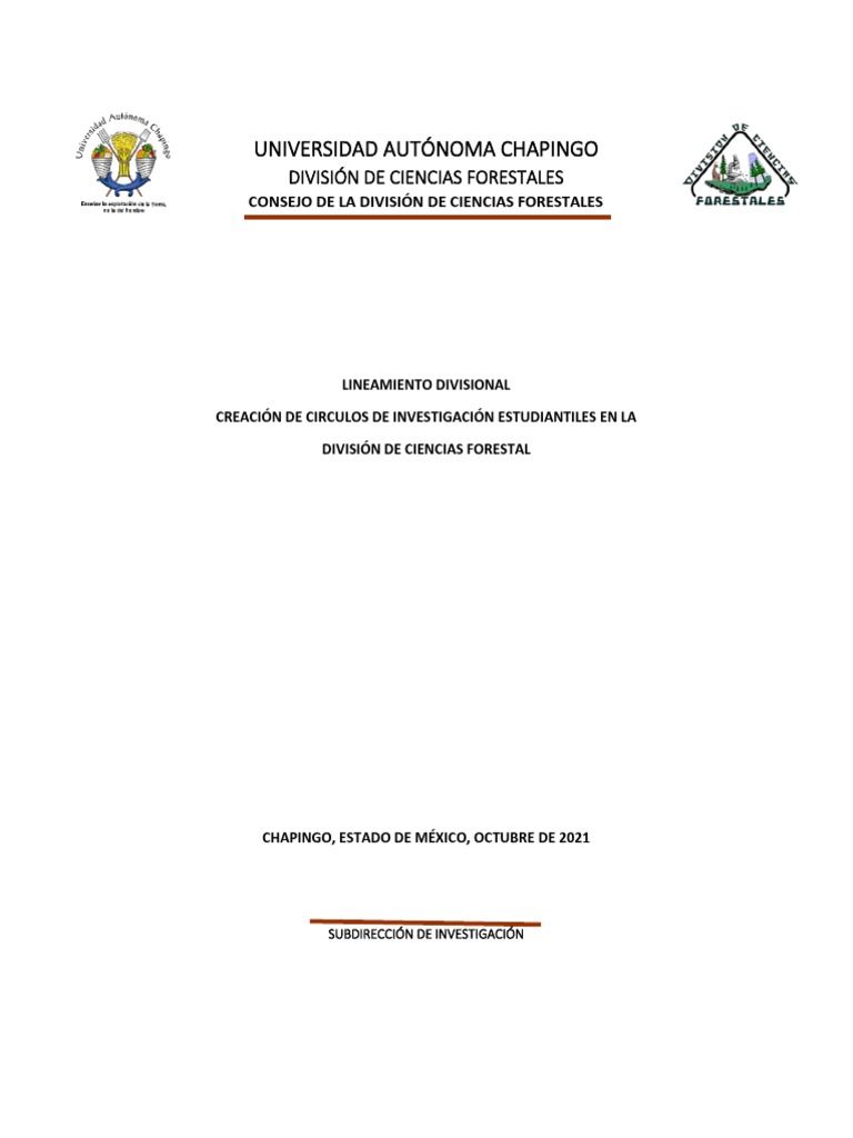 Universidad Autónoma Chapingo: División de Ciencias Forestales | PDF | Los bosques | Universidad