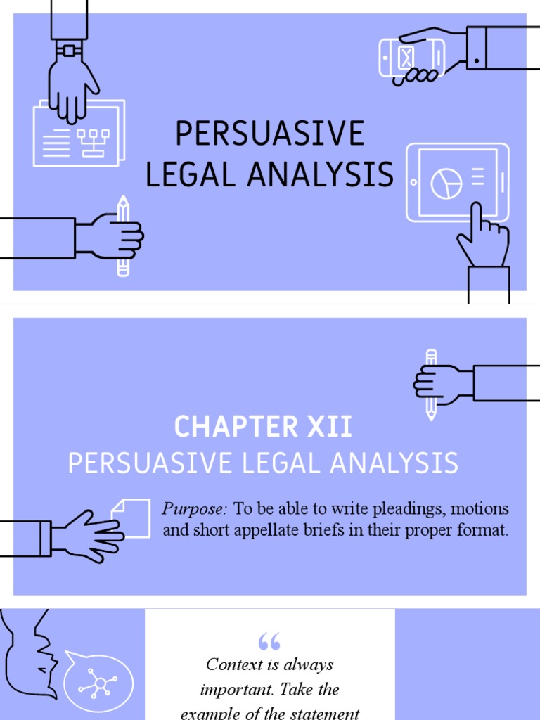Persuasive Legal Analysis | PDF | Brief (Law) | Pleading