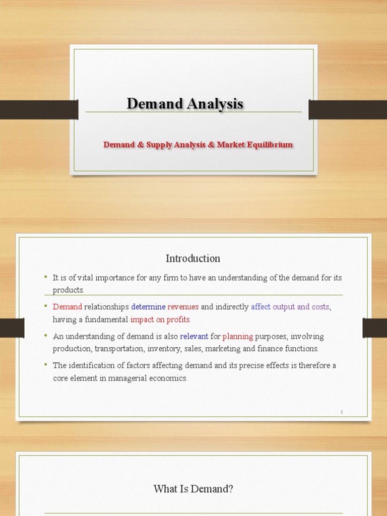 Demand and Supply Analysis Adjusted To Class | PDF | Supply And Demand ...
